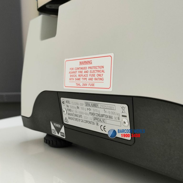 Cân điện tử in tem nhãn mã vạch CAS CL5200