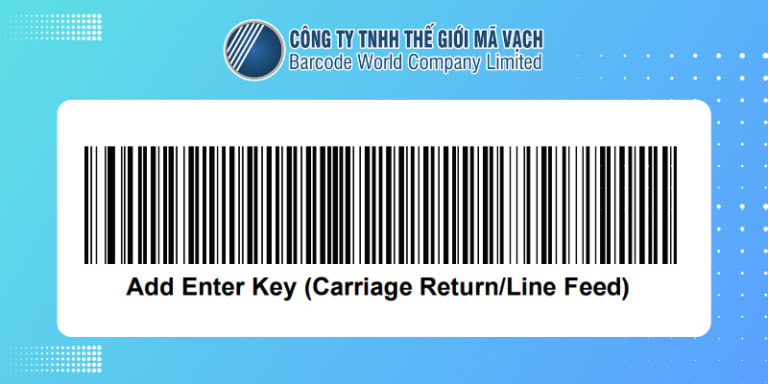 Cách cài đặt Enter, Tab, Default máy quét Zebra (Symbol)